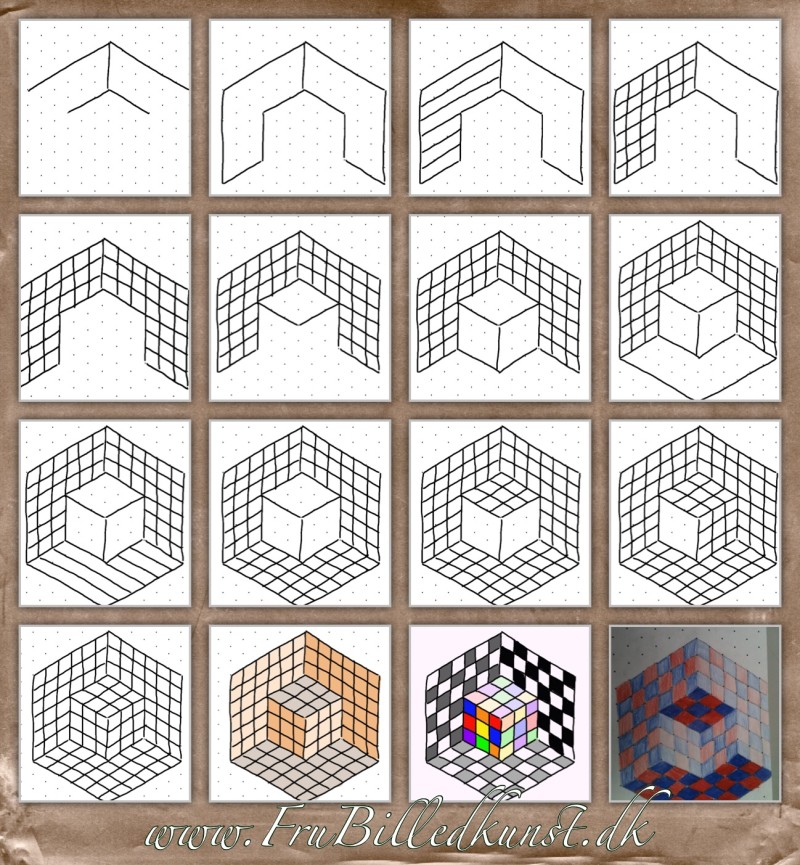 Op Art – del 6: terninger | FruBilledkunst